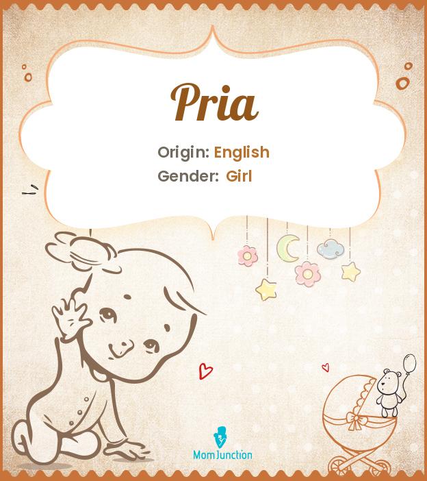 Pria Name Meaning, Origin, History, And Popularity