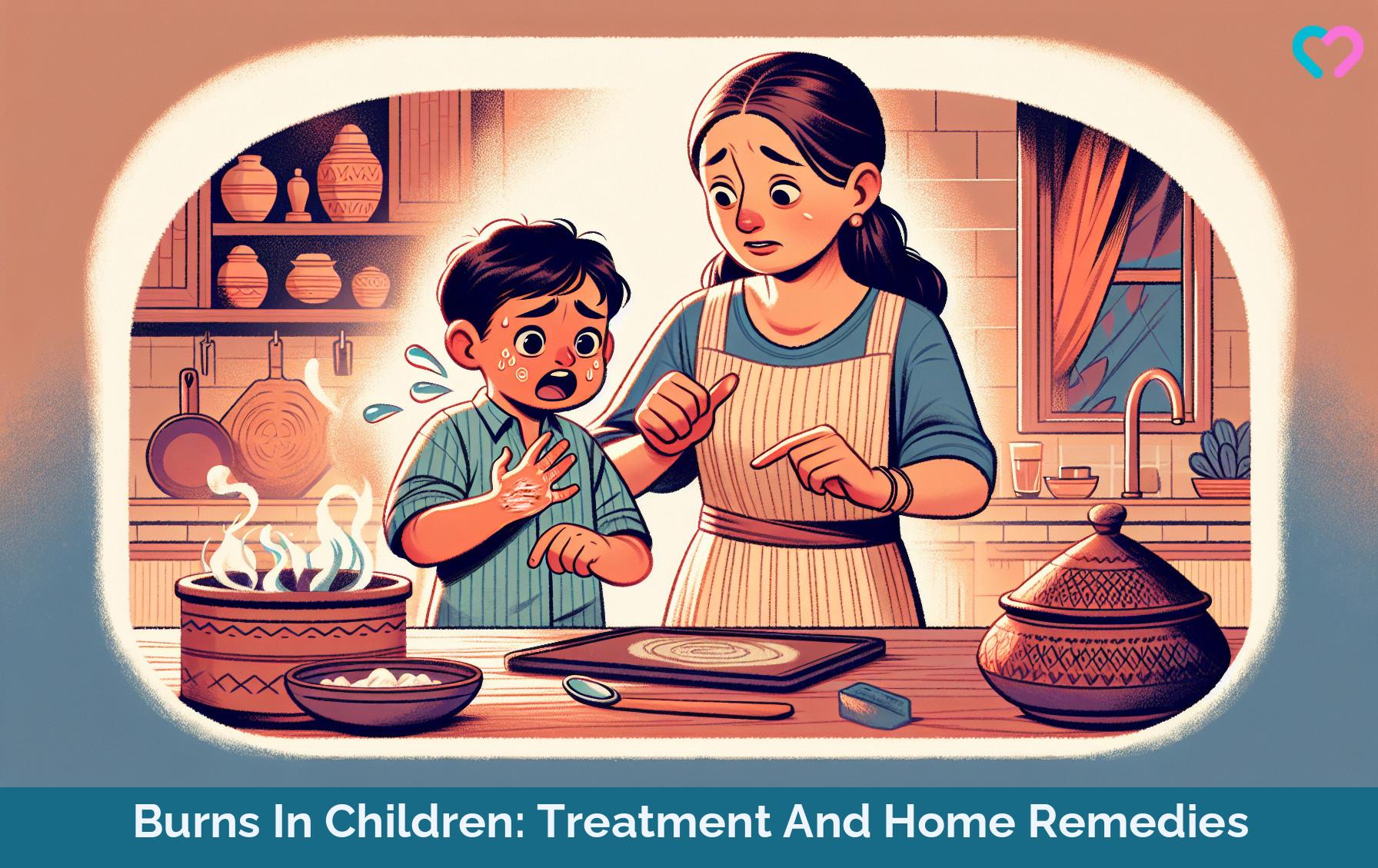 Burns In Children: Treatment And Home Remedies | MomJunction