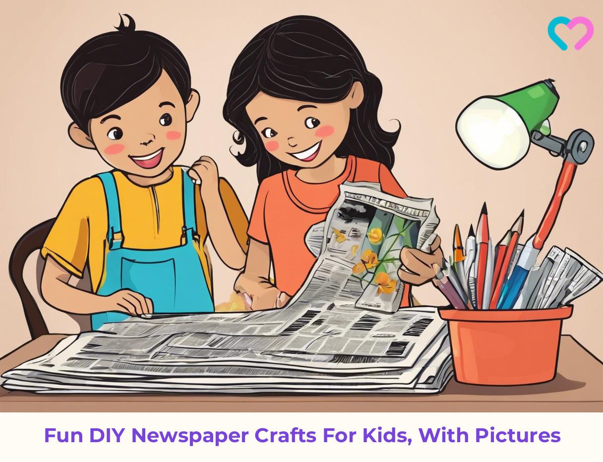 25+ Fun DIY Newspaper Crafts For Kids, With Pictures