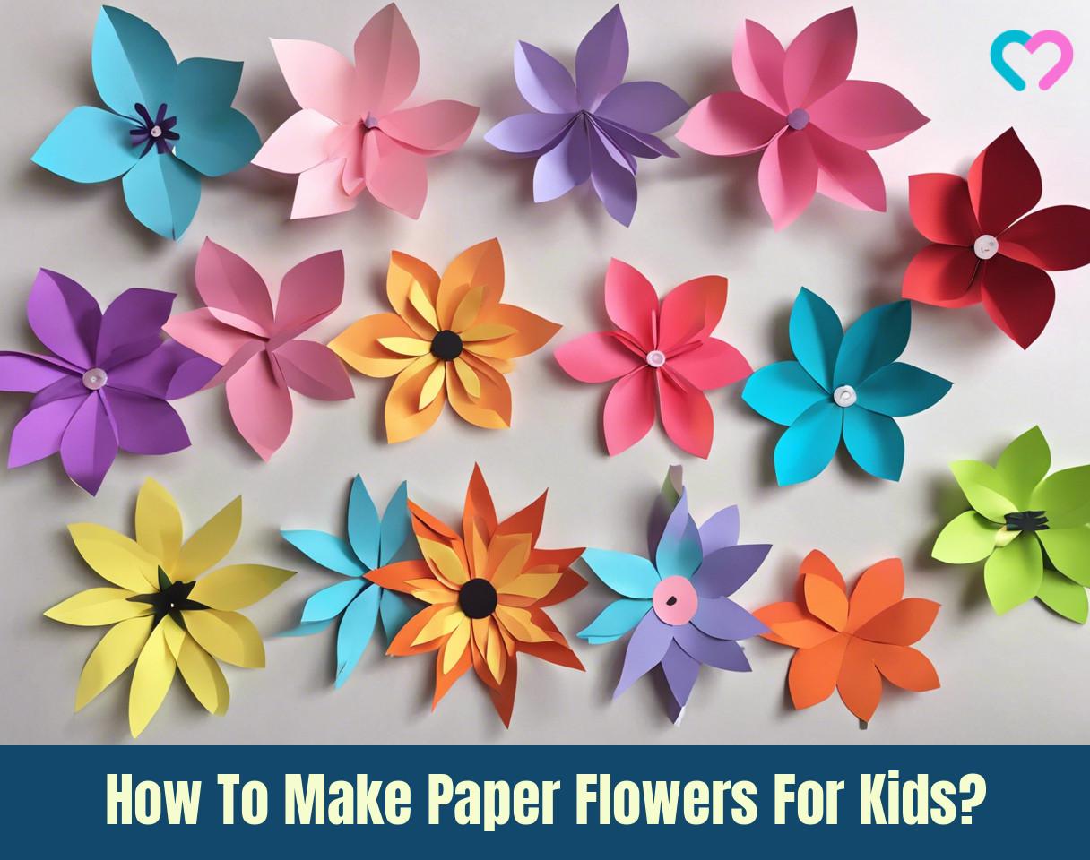 How To Make Paper Flowers For Kids? | MomJunction