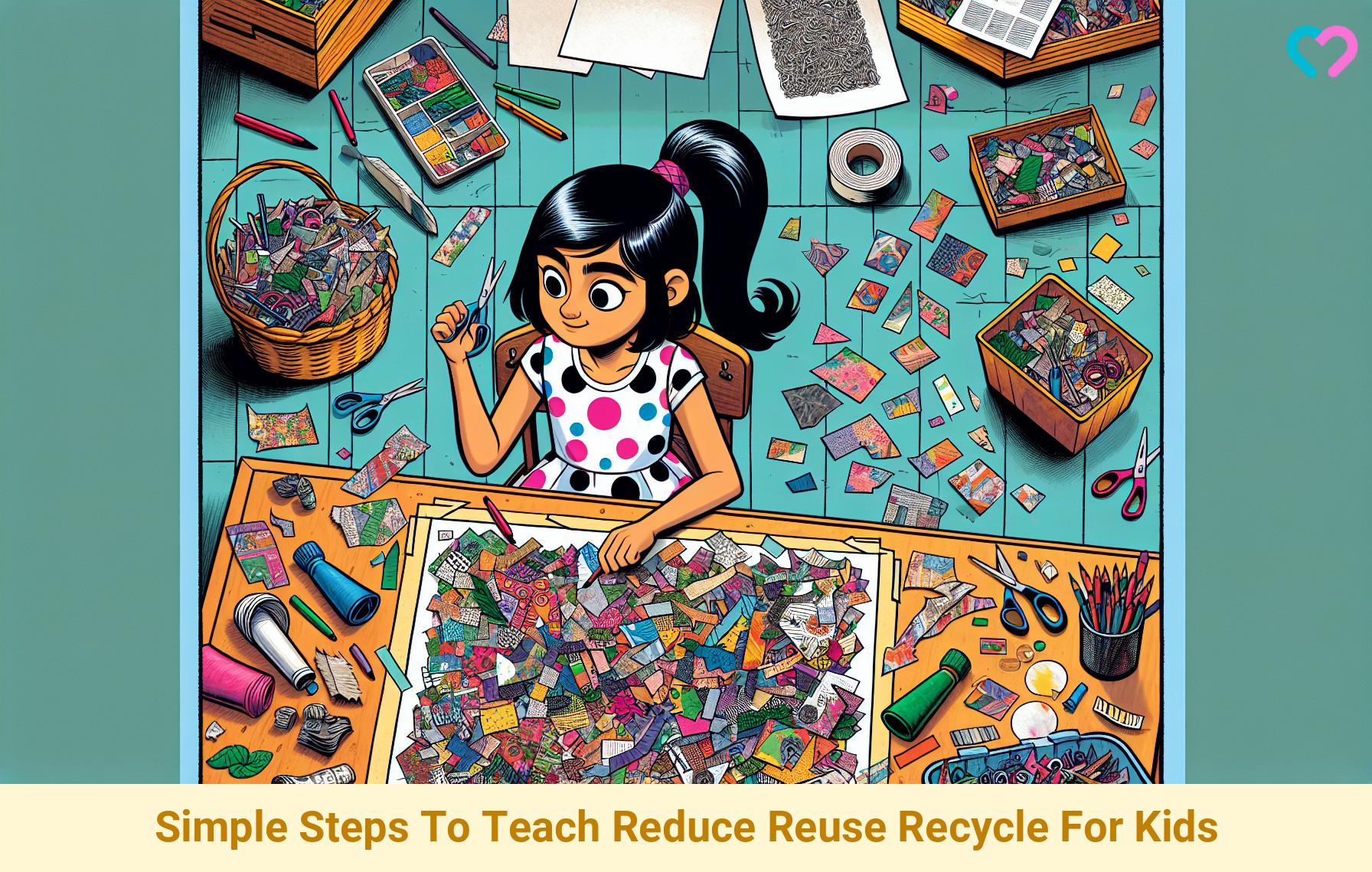 Reduce Reuse Recycle Poster For Kids