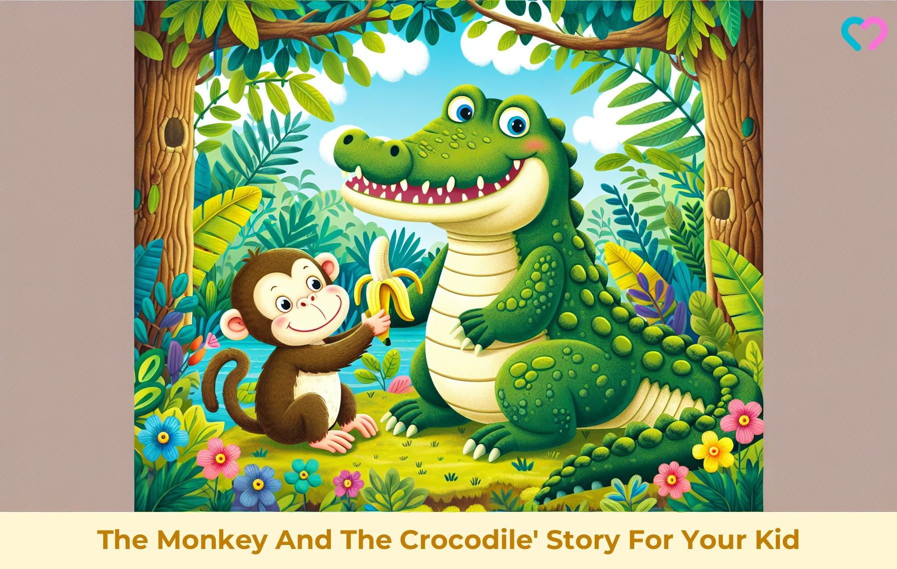 'The Monkey And The Crocodile' Story For Your Kid